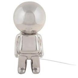 Karlsson Present Time Tischlampe Ross LED ceramic chrome ca. 27x12 cm