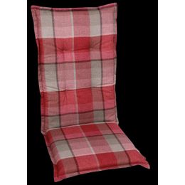 GO-DE Sesselauflage hoch Rot ca. 120x50x6 cm