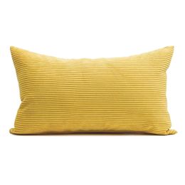 G&ouml;zze Capri Kissen Feincord-Optik 30x50 cm Gelb