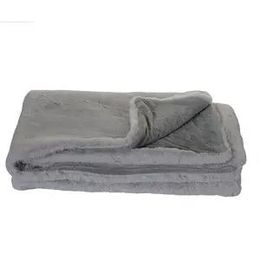 Hogewoning Plaid Cozy Fake Fur 130x170cm Grey