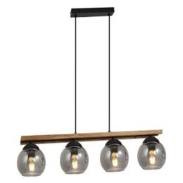Globo H&auml;ngeleuchte Conni schwarz 4-flg. 15x120x85 cm