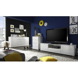 Bega Consult SPICE Sideboard 8 Wei&szlig; / Wei&szlig; HG BHT ca. 165x 80x40 cm
