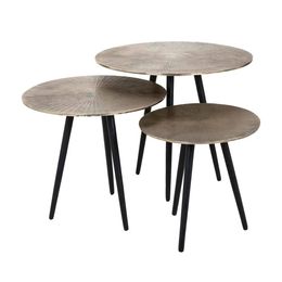Richmond Interiors Coffee table Vittorio set of 3 (Champagne gold)