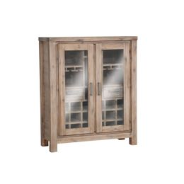 Gutmann Bar-Glasschrank Tunis Akazie teilmassiv ca. 103x40x123 cm