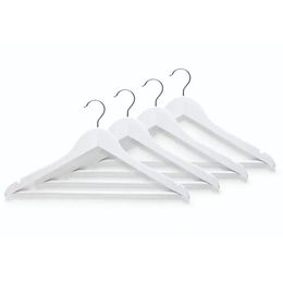 zeller Kleiderb&uuml;gel-Set 4-tlg. Holz Wei&szlig; 44 cm