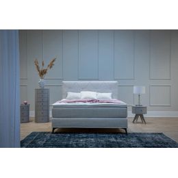 Delux Boxspringbett Sj&ouml;holm Stig&ouml; 180x200 cm, Bezug: Kan oasis natural