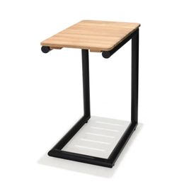 ScanCom Beistelltisch Portals ca. 47x30cm Aluminium/Teak