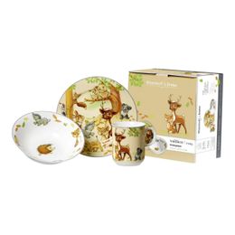 Ritzenhoff & Breker Ritzenhoff Kindergeschirrset Waldtiere 3-tlg. Bunt