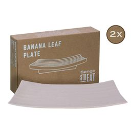 Creatable Streat Banana Leaf 24x15 cm Wei&szlig;