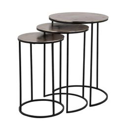 Richmond Interiors Coffee table Nolan set of 3 (Champagne gold)