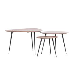 Gutmann Couchtisch-Set Bloom Akazie massiv/schwarz