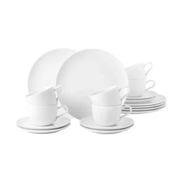 Seltmann Weiden Seltmann Kaffeeservice Liberty 18-teilig Wei&szlig;