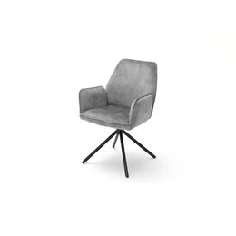 MCA Armlehnenstuhl Ottawa 2 in Grau, 180 Grad drehbar ca.60x89x64 cm
