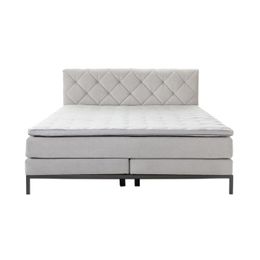 SUN GARDEN Boxspringbett Rockaway ca. 180x200 cm silber