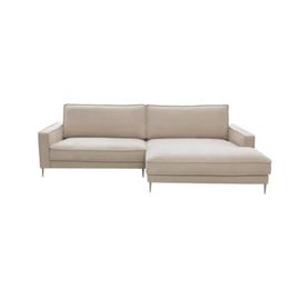Roomio No. 4102 Garnitur Roma Nature Metallfu&szlig; Toffee 272x190 cm Longchair rechts