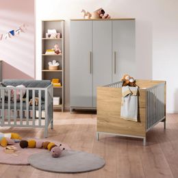 Paidi Babybett Benne Kieselgrau/Eiche Montana NB ca.140x70 cm