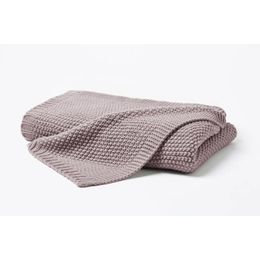 Hahn Haustextilien Hahn Strickdecke ca. 130x170 cm Mauve