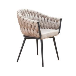 LC Wholesaler Armlehnenstuhl Remy Taupe