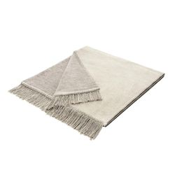 Biederlack Plaid / Decke 50 x 200 natur