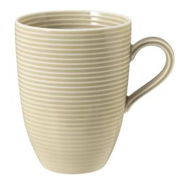 Seltmann Weiden Seltmann Becher mit Henkel 0,35 l Sandbeige mit Relief