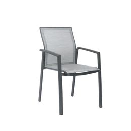 Stern Stapelsessel Kari Anthrazit/Silber ca. 58x64x90 cm