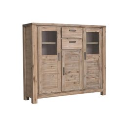 Gutmann Highboard Tunis Akazie Teilmassiv ca. 160x140x45 cm