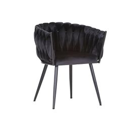 Gutmann Armlehnstuhl Weavy schwarz ca. 60x55x78 cm