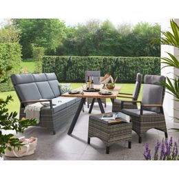 LC Garden Hocker Keramo ca. 45x58x46 cm Natur-Grau/Anthrazit