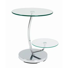 HAKU Beistelltisch Veit chrom ca. 55x52 cm