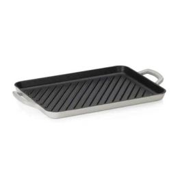 Kela Grillplatte Calido Gusseisen ca. 25 x 35 cm Hellgrau