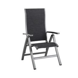 MwH Klappsessel Royal Kensington Plus Eisengrau/Anthrazit 69x111x64 cm