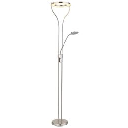 Globo LED Deckenfluter/Standleuchte Metall verchromt 20W