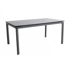 MwH Gartentisch Alutapo 160x95x74 cm Eisengrau/Silber