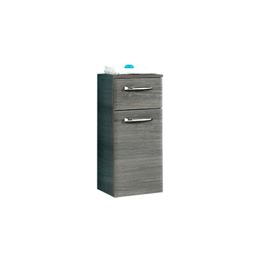 Pelipal Unterschrank Front Graphit Str. quer/Korpus Graphit Str. quer