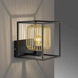 Fischer und Honsel F&H Wandleuchte, 30433 Sandschwarz, Goldfarben