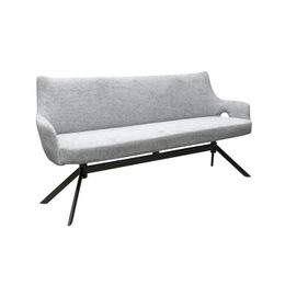 LC Wholesaler Sitzbank Livrono Hellgrau ca. 180x88x62 cm