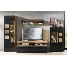 Innostyle TV-, Phono-, Medienm&ouml;bel Sonate schwarz, braun, Eiche, Holz