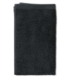 Kela G&auml;stehandtuch Ladessa Schwarz 30x50 cm