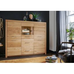 3S Frankenm&ouml;bel Highboard Wildeiche massiv ca. 171x143x40 cm