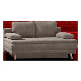 Restyl Schlafsofa Boyd Beige ca. 140x194 cm mit Bettkasten und Hubbeschlag