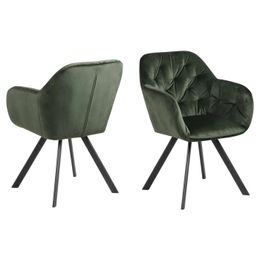 Actona Stuhl Lola Waldgr&uuml;n ca. 57x85x61,5 cm