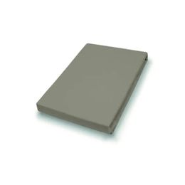 Hahn Haustextilien Spannbetttuch Jersey Graphit 90-100x200 cm