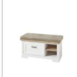 Innostyle Bank Jasmin Pinie Hell/Eiche Artisan ca. 93x46x41 cm