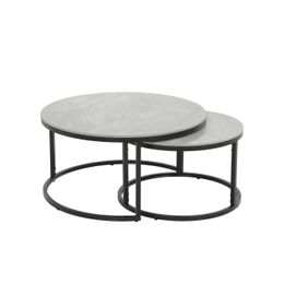 Hela Couchtisch-Set Luis Marmoroptik 80x41 cm und 60x37 cm