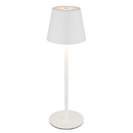 Globo Akkuleuchte Vannie I wei&szlig; matt 11,50x36,00