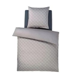 JOOP! JOOP ! Bettw&auml;sche Satin Cornflower Gradiant Beige 135x200 cm