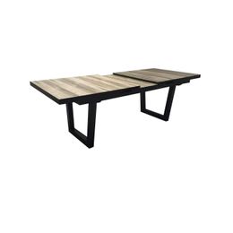 LC Garden Ausziehtisch Komido ca. 200-260x100x76 cm Holzoptik Braun