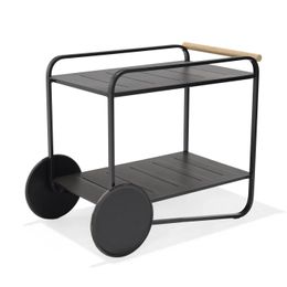 Scan Com Portals Teewagen Aluminium Schwarz ca. 54x76x92 cm