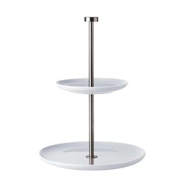Asa 2-stufige Etag&eacute;re Grande Flach wei&szlig; 22 cm