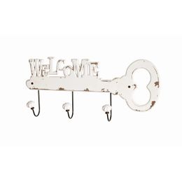 HAKU Garderobenleiste Welcome 22 wei&szlig; gewischt
